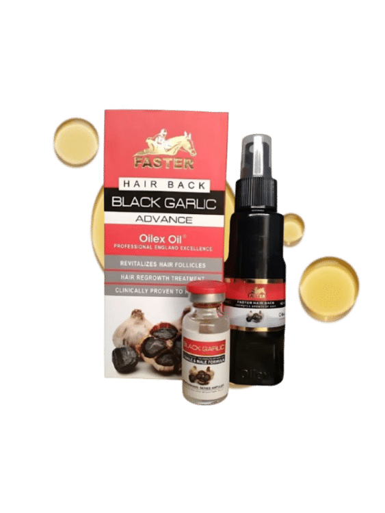 Faster Hair Back Black Garlic Advance Oilex Oil – Professional Hair ...