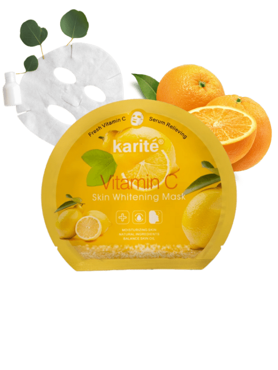 Karité Vitamin C Skin Whitening Mask (Fresh Vitamin C – Serum Relieving ...